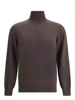 Brunello Cucinelli Turtleneck Cashmere Sweater - Brown