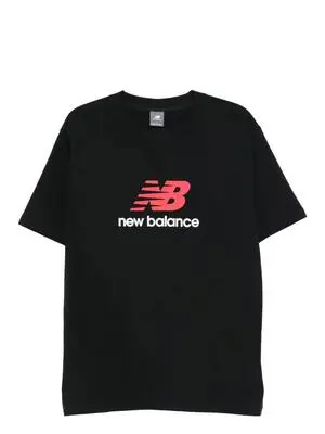 NEW BALANCE Logo-print T-shirt - Black