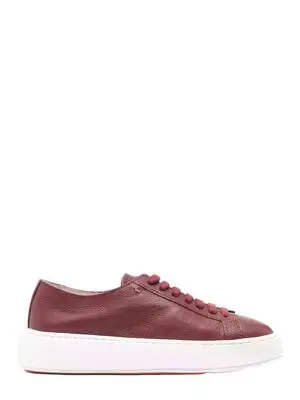 Santoni Lace-up Platform Sneakers - Red