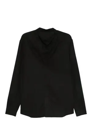 Rick Owens High-neck Long-sleeve Shirt - Black