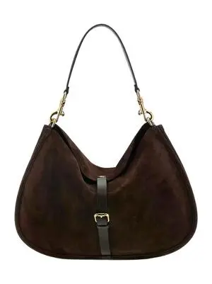 Etro Large Buckle Shoulder Bag - Brown