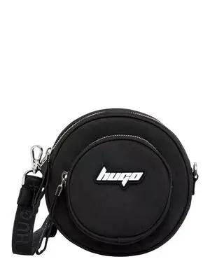 Hugo Logo Crossbody Bag - Black