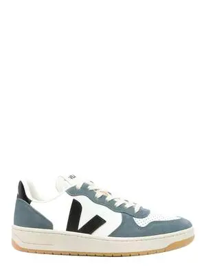 VEJA Logo-patch Suede Sneakers - White