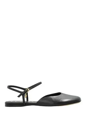 Loewe Ankle-strap Leather Trainers - Black