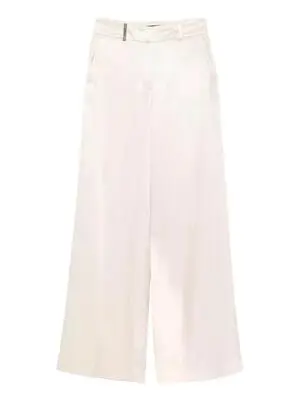Peserico Wide-leg Trousers - Neutrals