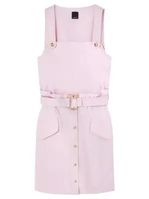 Pinko Buttoned-up Belted Dress - Pink