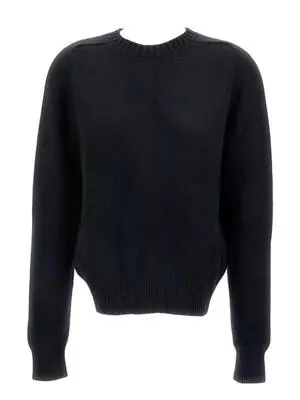 Khaite Crew-neck Cashmere Sweater - Black