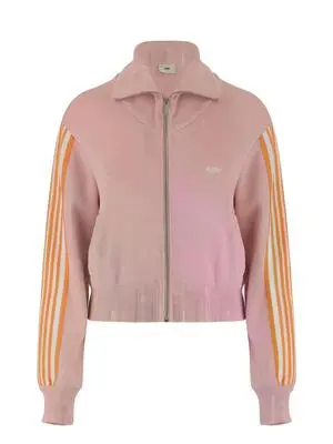 AUTRY Stripe-detail Zip-fastening Jacket - Pink