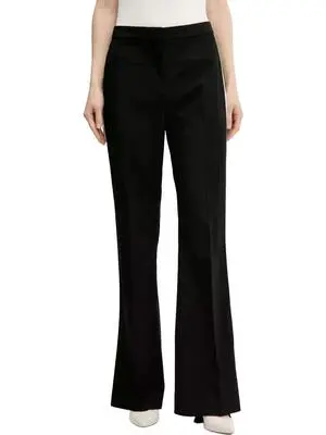Hugo Flared Trousers With Side Stripe - Black