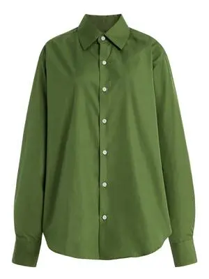 Comme Si La Classica Cotton-poplin Shirt - Green