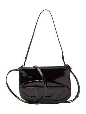 DIESEL® 1DR Twin Patent-Leather Shoulder Bag Black