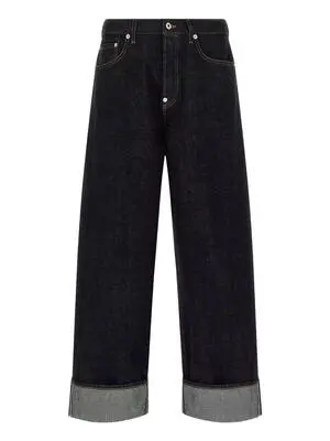 Kenzo Turn-up Jeans - Dark Blue