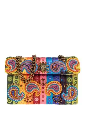 Kurt Geiger Kensington Paisley-print Satchel - Green
