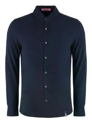 DRUMOHR Rounded-hem Piqué Shirt