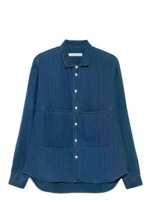 ORIGINAL VINTAGE Double-pocket Denim Shirt - Blue