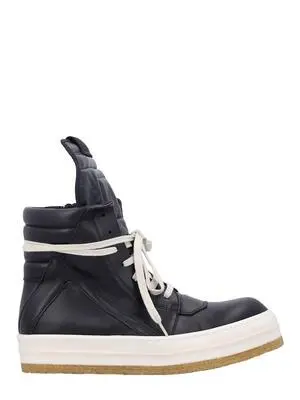 Rick Owens RICK OWENS Creep Geobasket High-Top Sneakers Black/milk