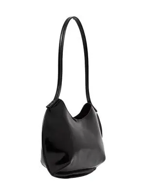 By Far Horner Leather Shoulder Bag - Black