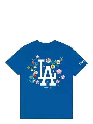 TAKASHI MURAKAMI X La Dodgers Floral-print T-shirt - Blue