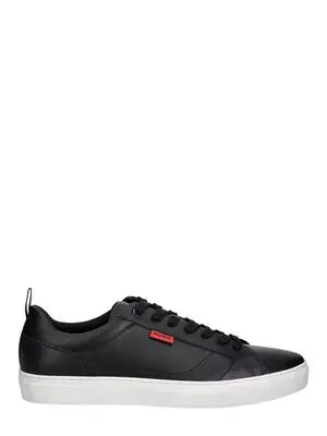 Hugo Morrie Leather Sneakers - Black