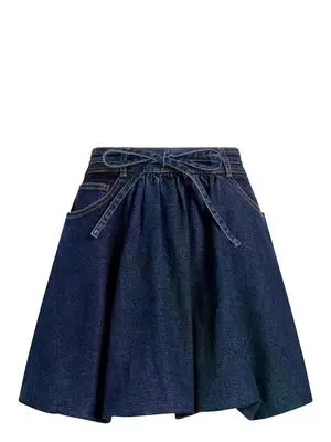 Cinq À Sept Balloon Skirt With Drawstring Waist - Blue