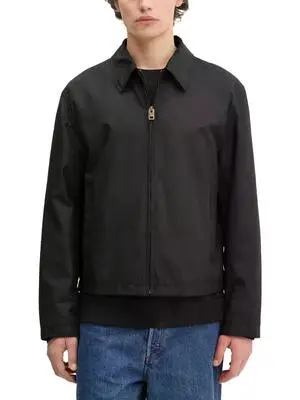 Hugo Zip-front Collared Jacket - Black