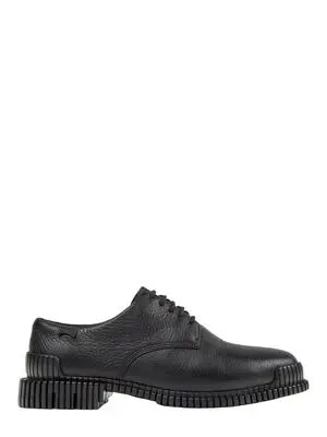 Camper Pix Leather Derby Shoes - Black