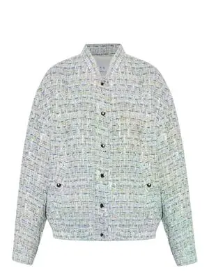 IRO PARIS Noemy Tweed Jacket - Silver