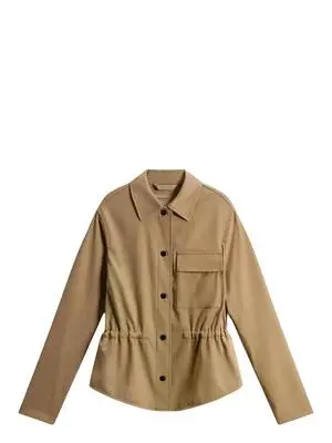 Woolrich Drawstring Pocket Overshirt - Neutrals
