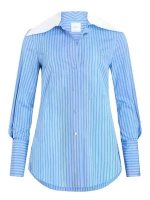 Patou Striped Wide-collar Shirt - 5079
