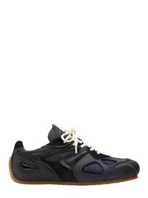 Axel Arigato Leather Panelled Lace-up Sneakers - Black