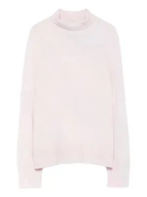 ALLUDE Turtleneck Cashmere Sweater - Pink