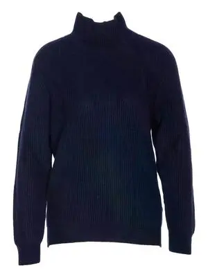 DONDUP High-neck Ribbed Sweater - Blue