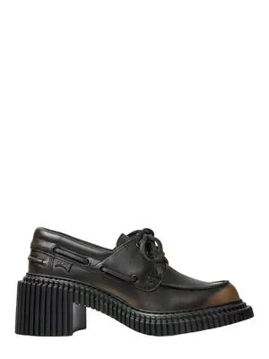 Camper Pix London Leather Platform Shoes - Black
