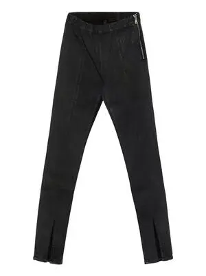 Rick Owens Front-split Zip-detail Jeans - Black