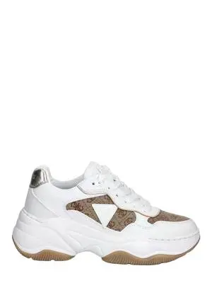 Guess Logo-detail Chunky Sneakers - White