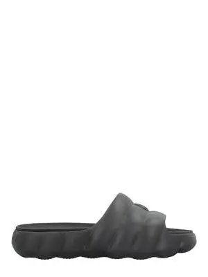 Moncler Lilo Logo-patch Quilted Slides - Black