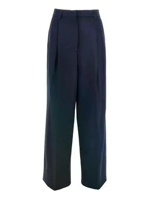 THELATEST Pleated Trousers - Blue