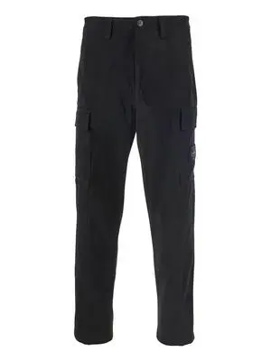 Stone Island Cargo-pocket Trousers - Black