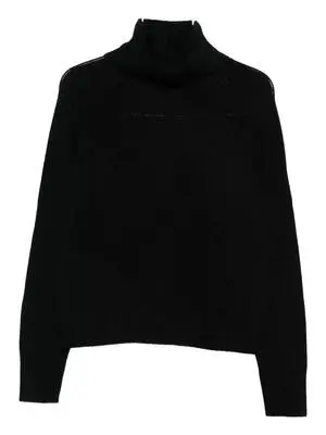 ALLUDE High-neck Sweater - Black