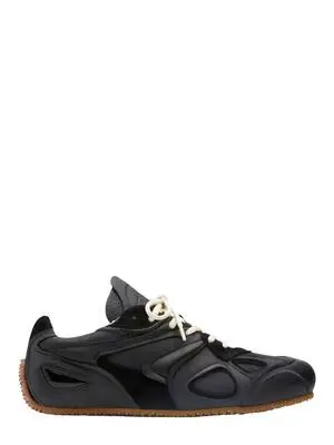 Axel Arigato Leather Panelled Lace-up Sneakers - Black