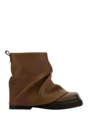 Attico Mini Robin Ankle Boots - Brown