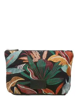V°73 Embroidered Clutch - Black