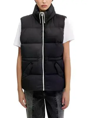 Hugo Quilted High-neck Vest - Black