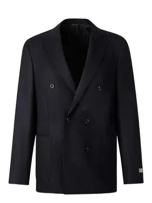 Canali Double-breasted Blazer - Blue