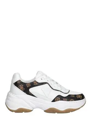 Guess Logo-print Chunky Sneakers - White
