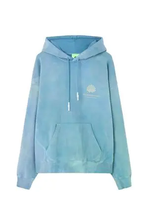 NEW AMSTERDAM SURF ASSOCIATION Tie-dye Hoodie With Shell Logo - Blue