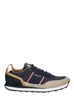 HACKETT Suede-panel Striped Sneakers - Blue