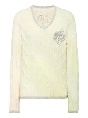 Philipp Plein Logo-embroidered Jumper - White