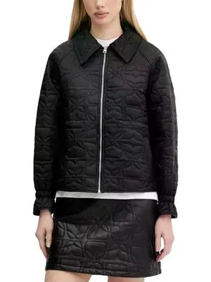 Hugo Floral-quilted Jacket - Black