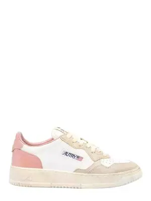 AUTRY Action Panelled Leather Sneakers - Neutrals